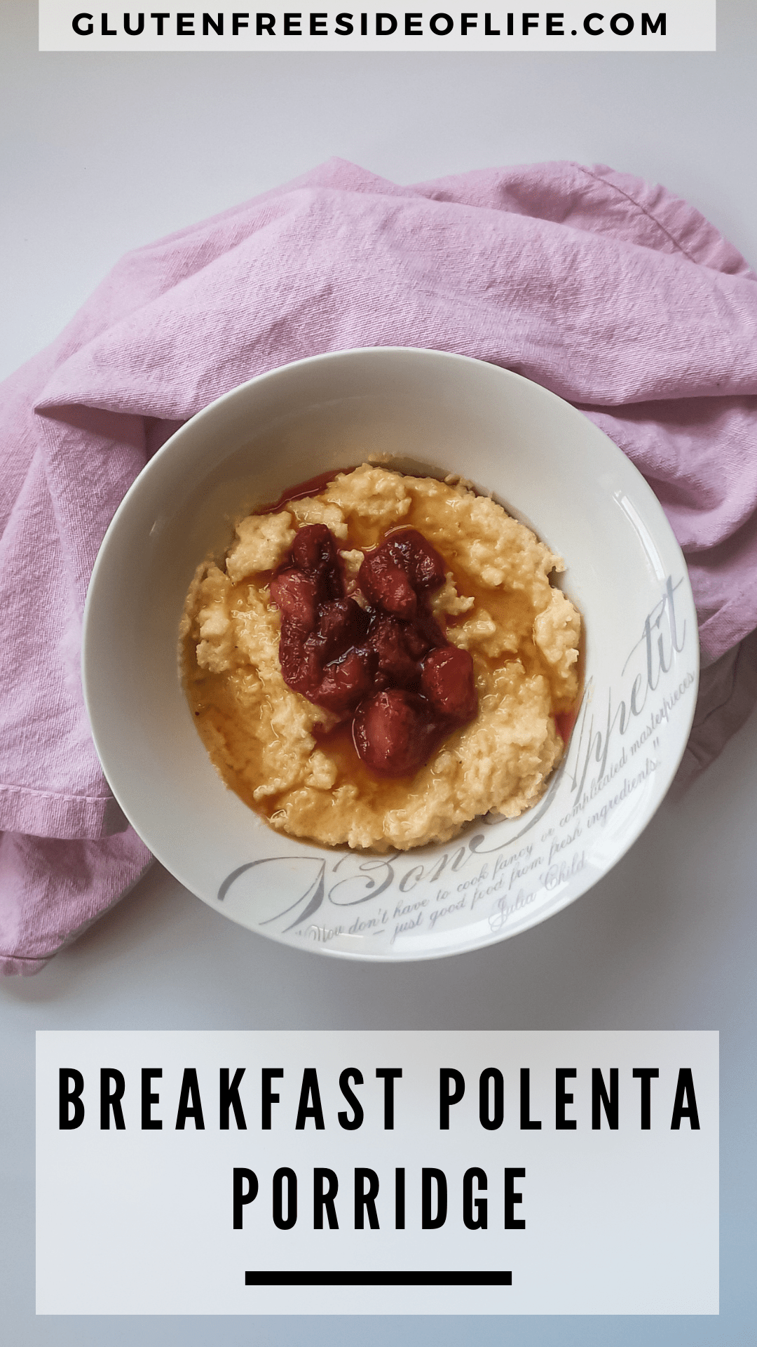 Creamy Breakfast Polenta Porridge - The Gluten Free Side Of Life